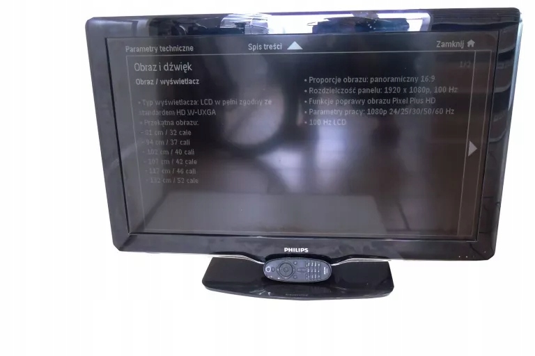 TELEWIZOR PHILIPS 37" 37PFL5405H/12 + PILOT - 12384035565 - oficjalne ...