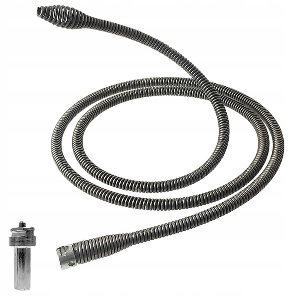 Steel Drain Cleaner with Electric Drill Adapter Drain Pipe 1M Silver ...