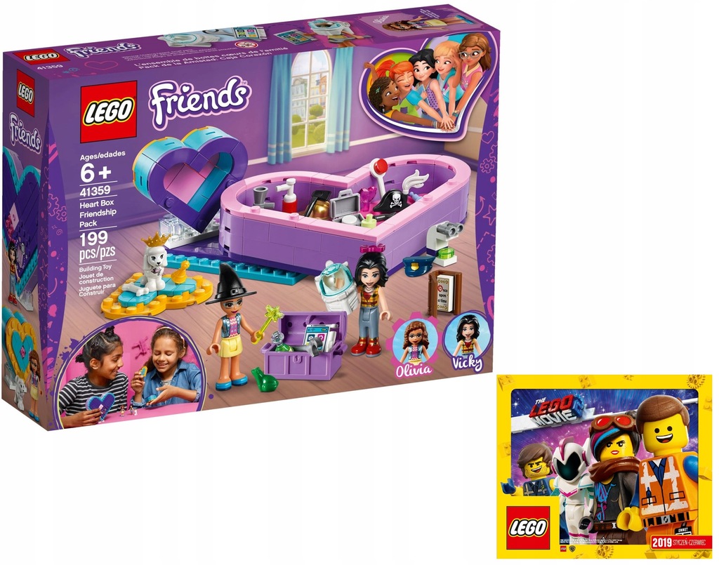 LEGO FRIENDS 41359 Pudełko serce zestaw + KATALOG - 7762723836 ...