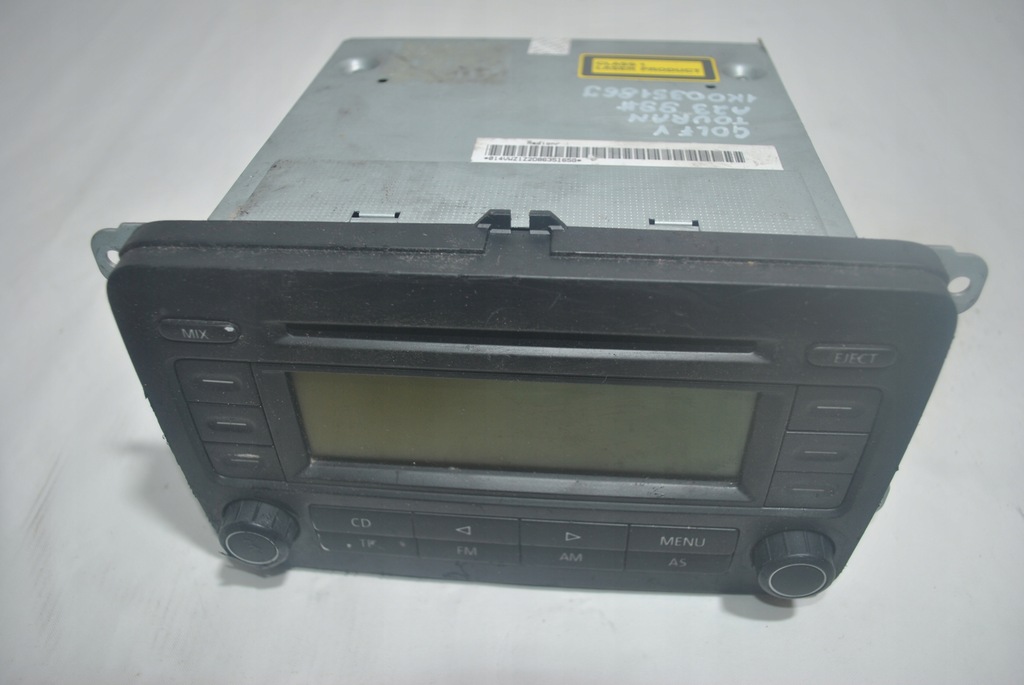 RADIOODTWARZACZ CD VW GOLF V TOURAN 1K0035186J - 15182565722 - oficjalne archiwum Allegro