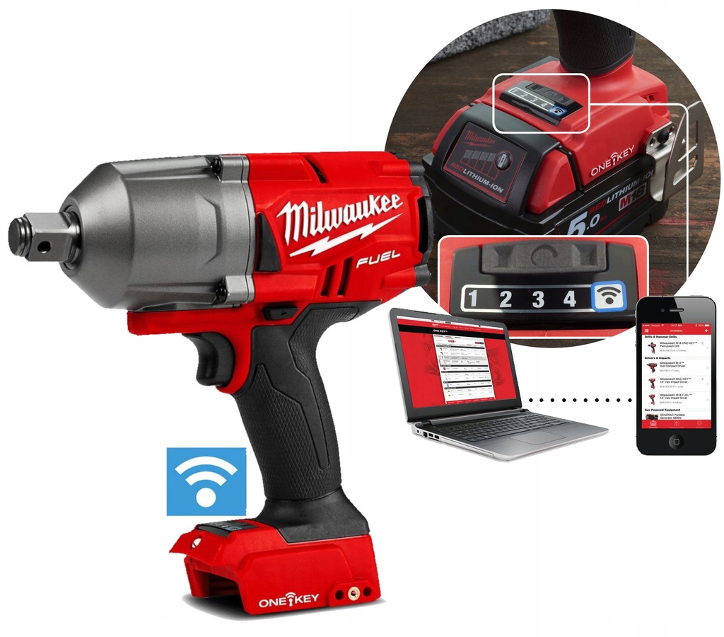 Milwaukee M18 ONEFHIWF12 1/2 Klucz Udarowy 1898Nm - 12147245780 - oficjalne archiwum Allegro