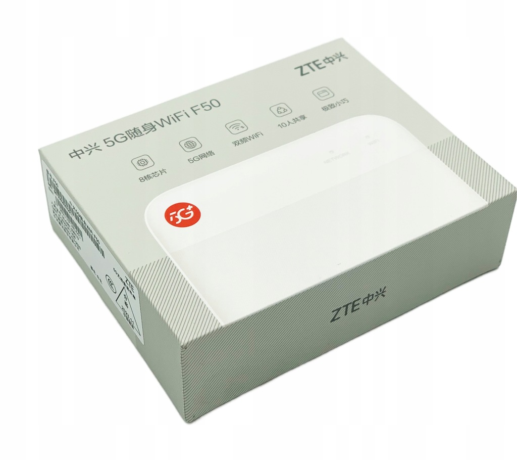 ZTE F50 KIESZONKOWY ROUTER MODEM 5G NA KARTĘ SIM SA + NSA 867Mbps ...