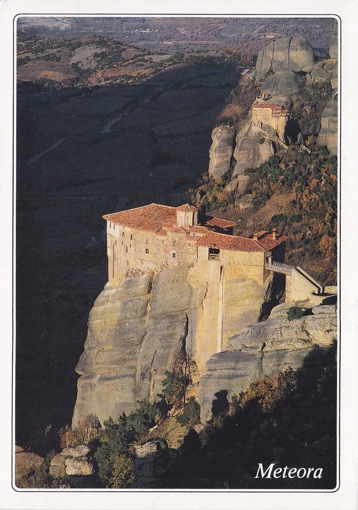 GRECJA - METEORA - METEORY - KLASZTOR ROUSSANOU - UNESCO - 15053460974 ...