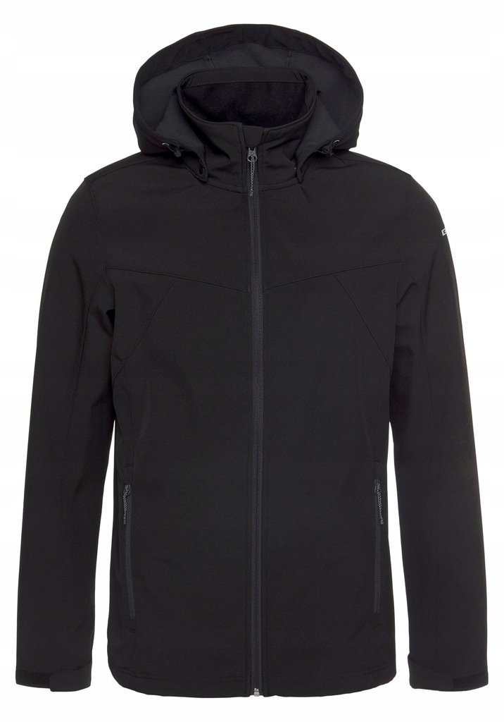 ICEPEAK CZARNA MĘSKA KURTKA SOFTSHELL Z KAPTUREM 48 M - 14955282121 - oficjalne archiwum Allegro