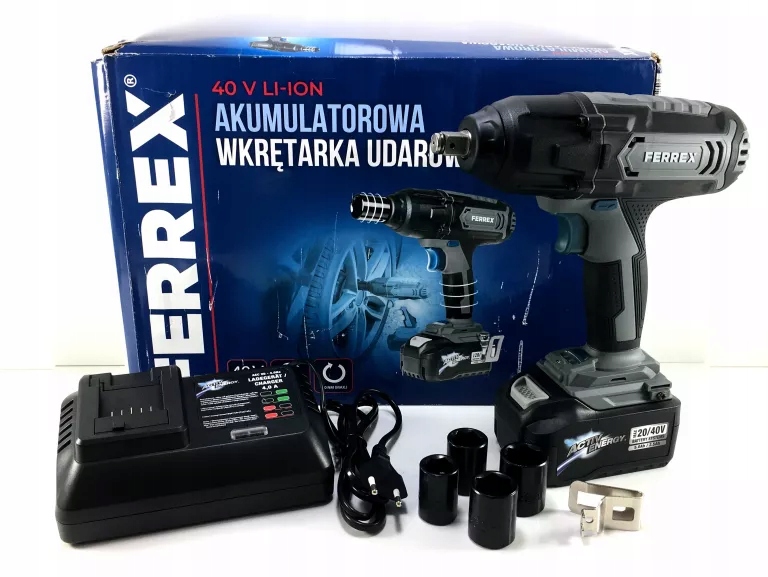 WKRĘTARKA UDAROWA FERREX WWS-ADS40-SP 40V KOMPLET - 13560945865 - oficjalne archiwum Allegro