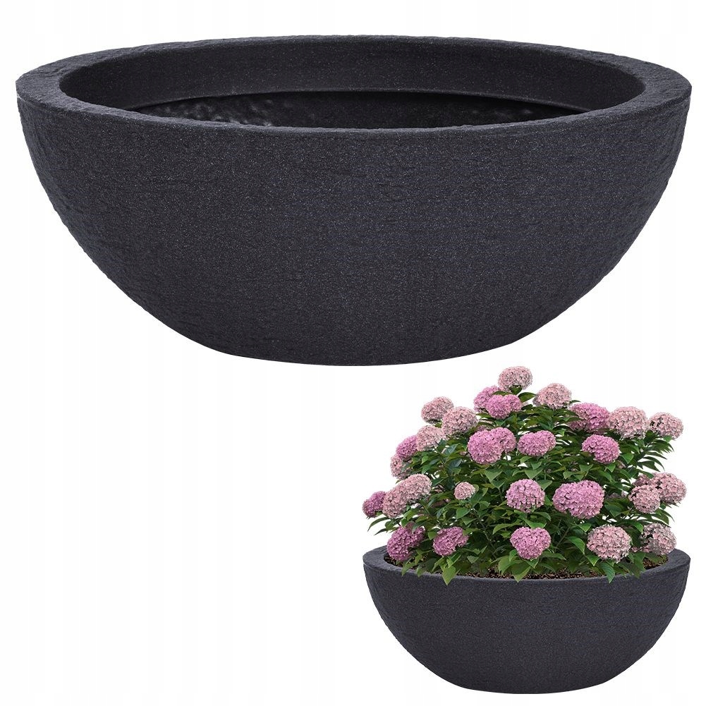 Duża DONICZKA donica ogrodowa zewnętrzna owalna - 13360223043 ...