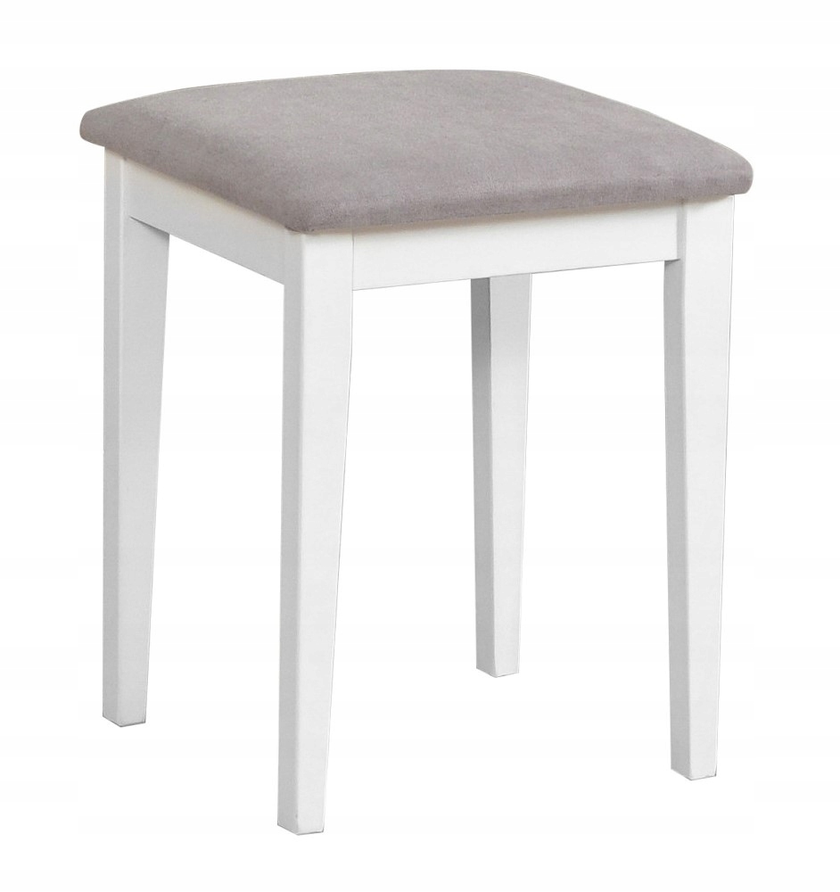 TABORET KUCHENNY BIAŁY T-3 Stołek DREWNIANE NOGI Do Kuchni Szare ...