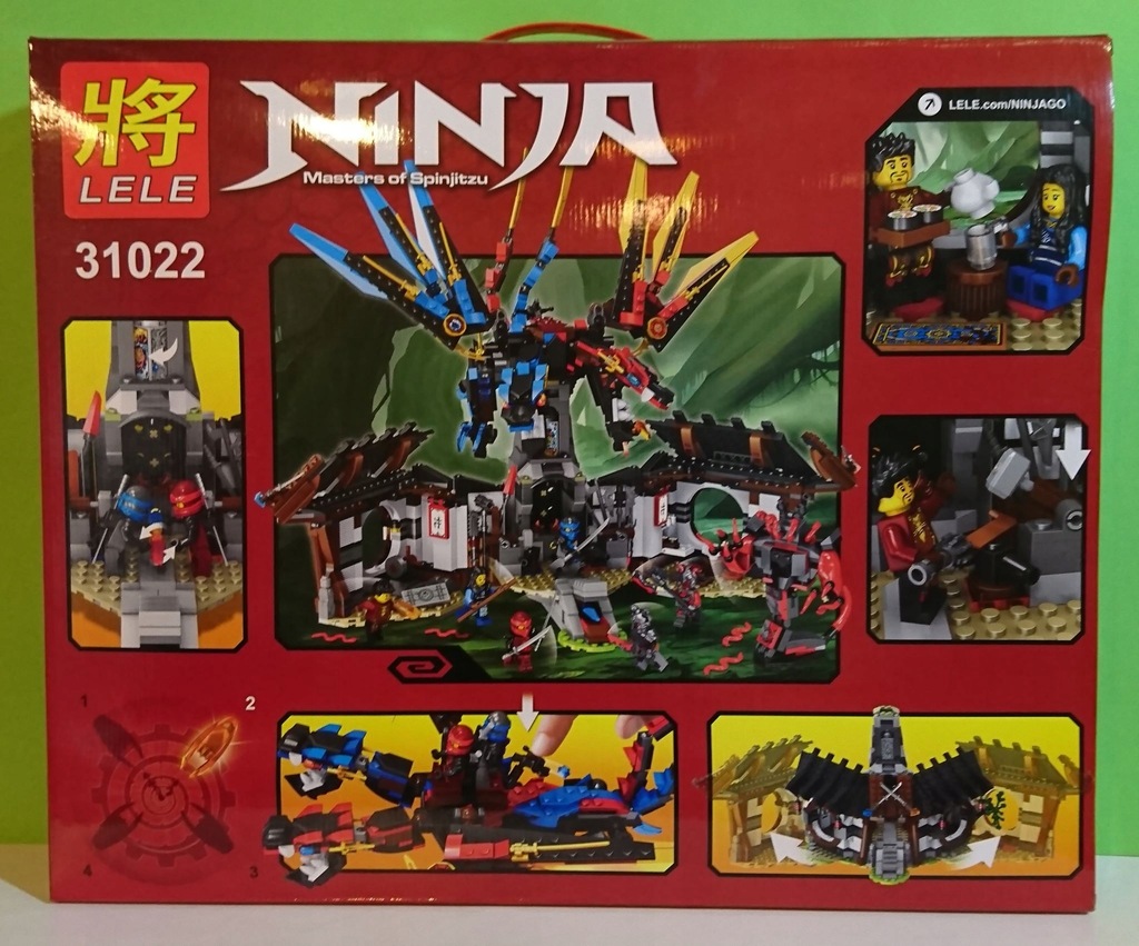 KLOCKI LELE. NINJA. 1157 ELEMENTÓW. WYPRZEDAŻ. - 7821854355 - oficjalne ...