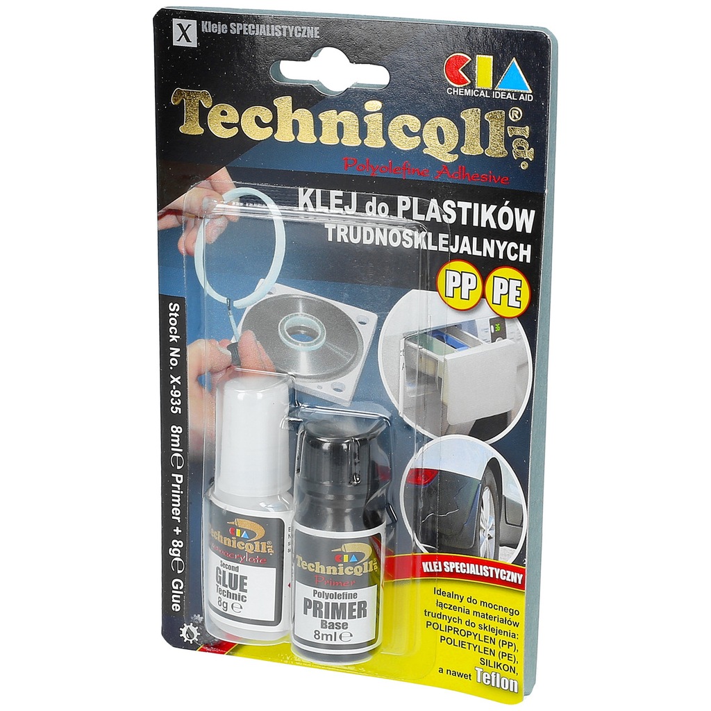 KLEJ SPECJANY DO PP PE PTFE SILIKONU TECHNICQLL - 6976124677 - oficjalne archiwum Allegro