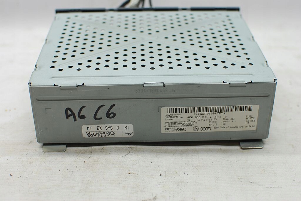 Moduł Tuner Radia Becker 4E0910541E Avant Audi A6 C6 - 15337770406 - oficjalne archiwum Allegro