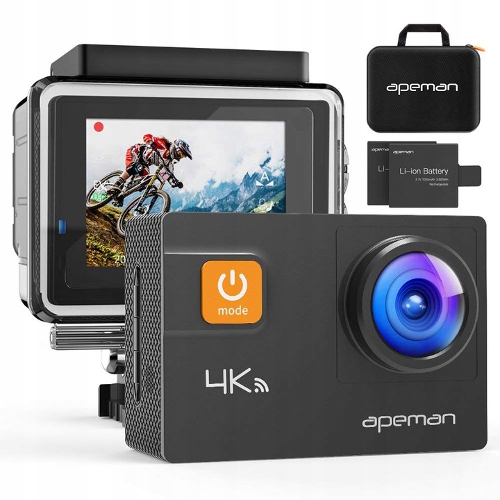 Kamera sportowa APEMAN A80 4K UHD - 14662962774 - oficjalne archiwum Allegro