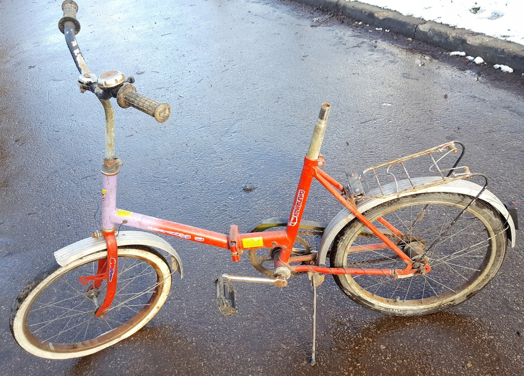 Rower składak WIGRY 3 do remontu - 8744396861 - oficjalne archiwum Allegro