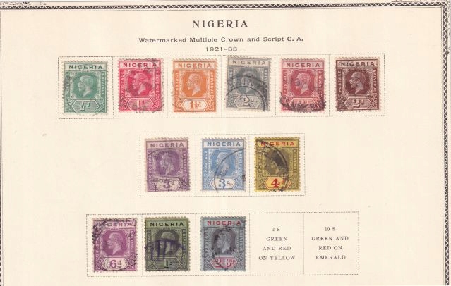 Kolonie angielski . 1921 . Nigeria . Kasow - 15963615297 - oficjalne ...