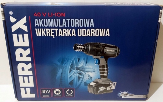 AKUMULATOROWA WKRĘTARKA UDAROWA FERREX 40V LI-ION - 15202872122 ...