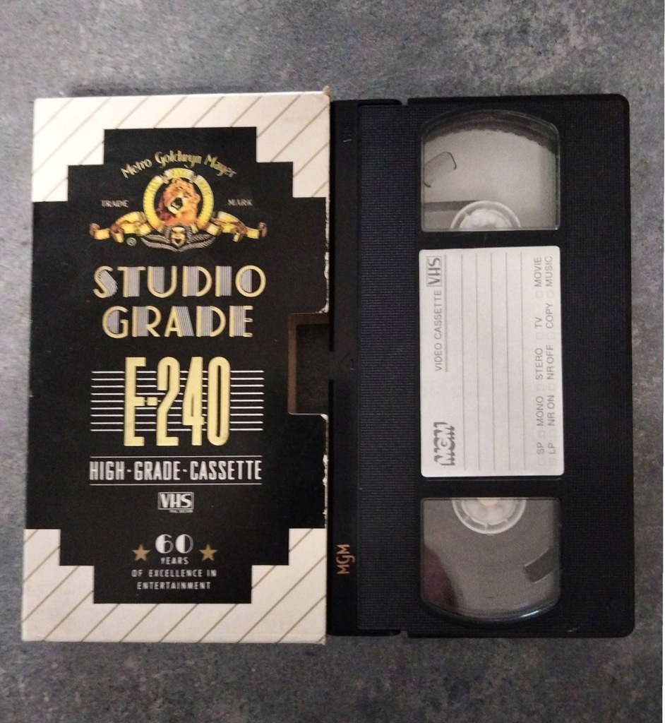 Kaseta vhs wideo MGM E-240 Metro Goldwyn Mayer - 12796489823 ...