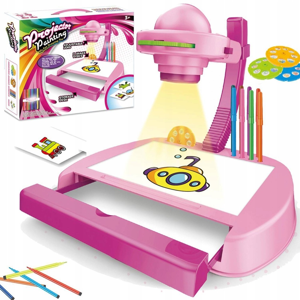 PROJEKTOR DO RYSOWANIA RZUTNIK TABLICA 24 SLAJDY - 12875401954 ...