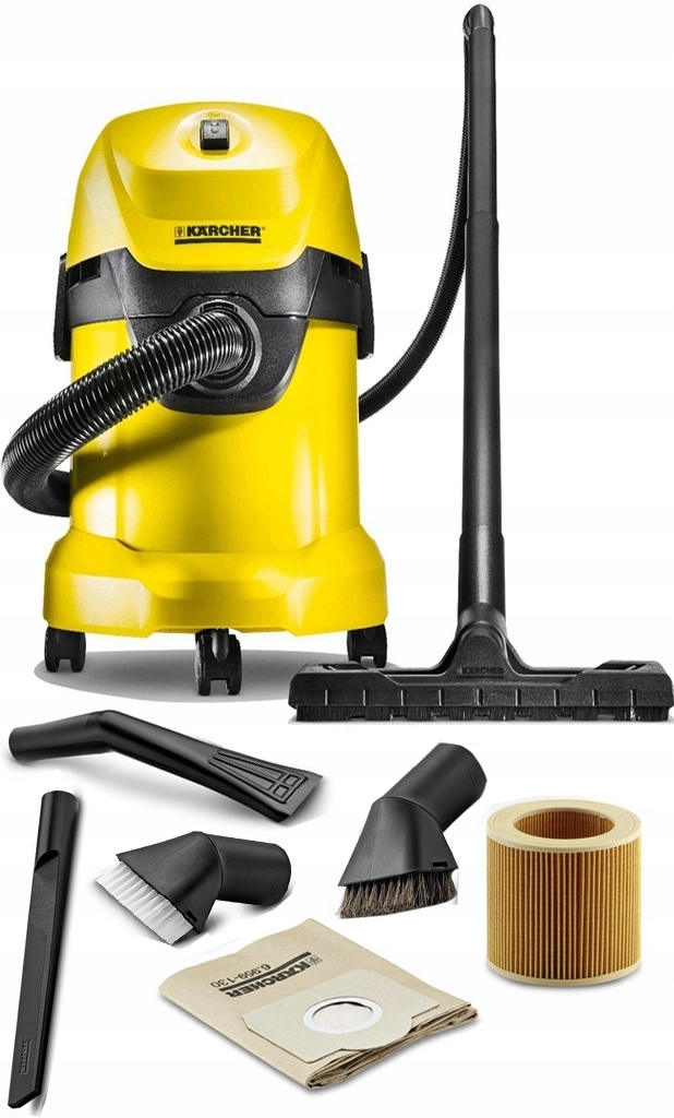 ODKURZACZ PRZEMYSŁOWY KARCHER WD3 BEZWORKOWY 1400W - 7971516025 - oficjalne archiwum Allegro