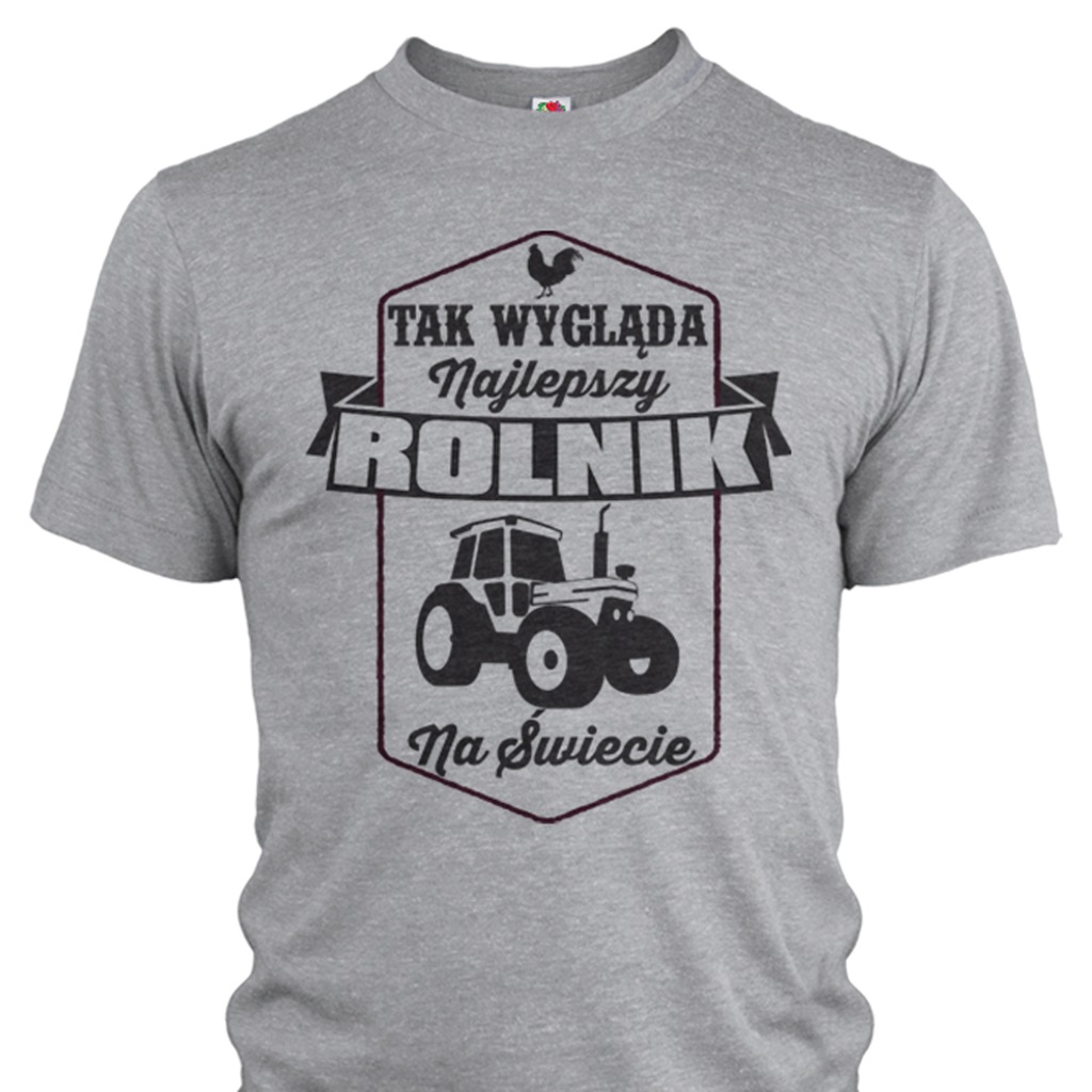 koszulka NAJLEPSZY ROLNIK prezent dla rolnika M - 7393704787 - oficjalne archiwum Allegro