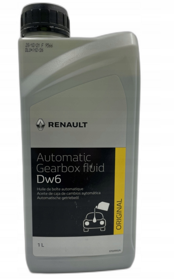 Olej RENAULT DW6 do skrzyni automatycznej EDC ORG - 12640785908 ...