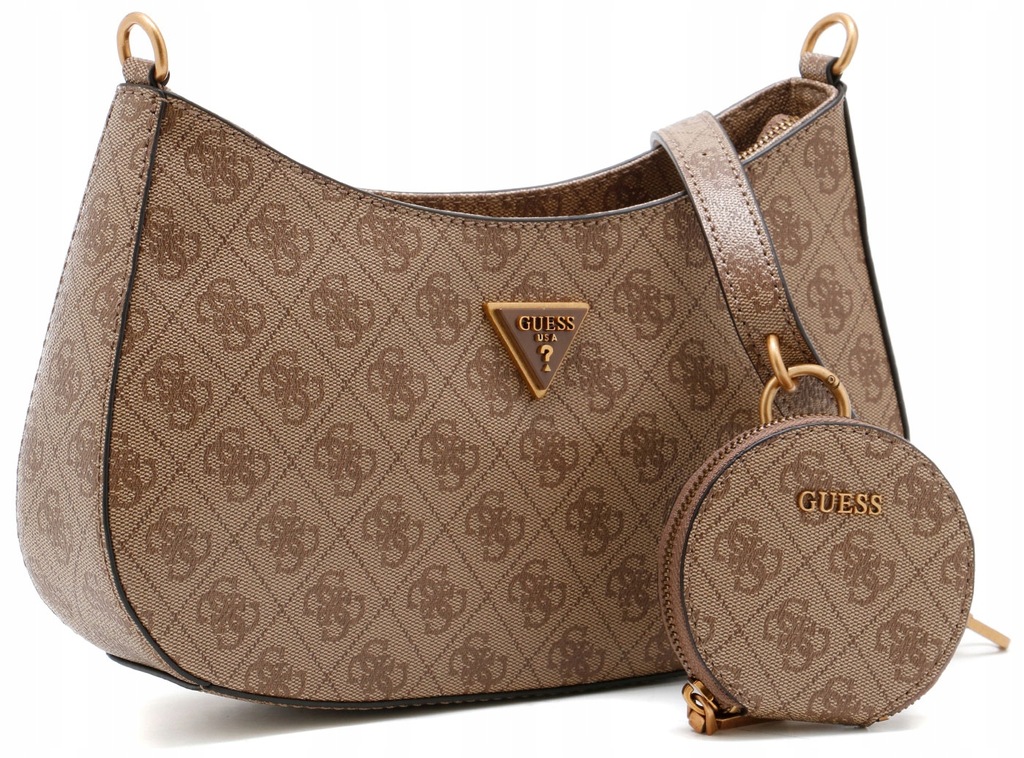 WYPRZEDAŻ GUESS ALEXIE TOP ZIP SHOULDER beż LUPA2X - 13347098642 ...