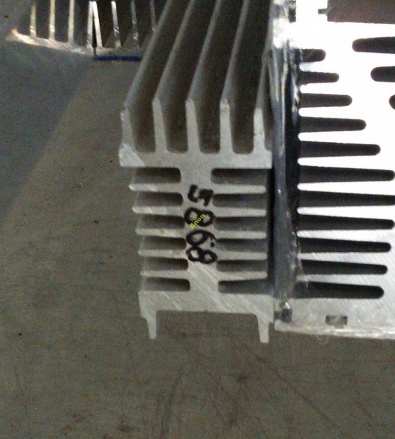 Radiator aluminiowy aluminiowe profil A6023 10cm - 8417189098 ...