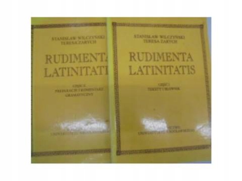 Rudimenta Latinitatis cz 1-2 - S Wilczyński - 14362585155 - oficjalne ...