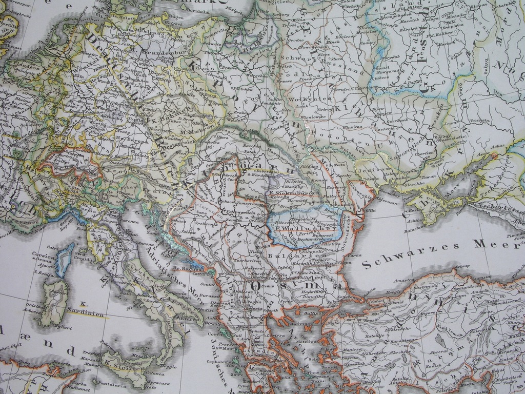 1846 MAPA POLSKA od morza do morza EUROPA Kresy - 12831927138 - oficjalne archiwum Allegro