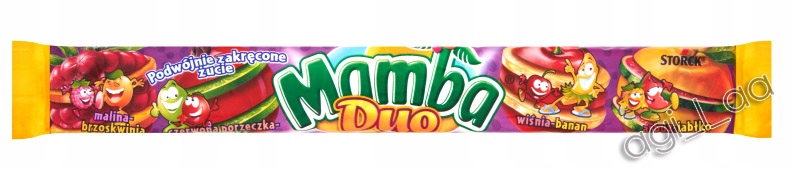 GUMA ROZPUSZCZALNA MAMBA DUO pasek SUPER CENA - 13189498498 - oficjalne ...