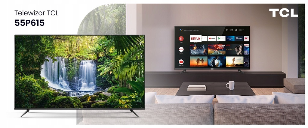 Купить TCL 55P615 LED 4K UHD HDR Android-телевизор: отзывы, фото и ...