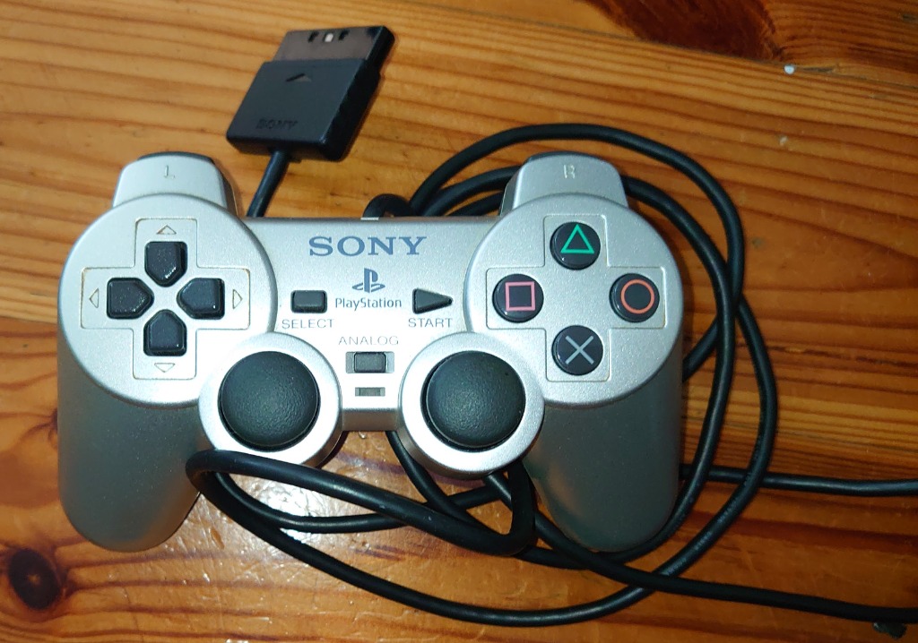 Oryginalny pad Playstation 2 PS2 Silver Srebrny - 12312109938 ...