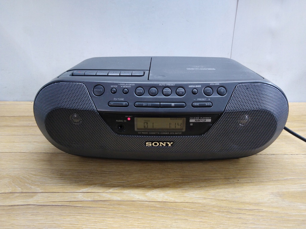 RADIO SONY CD AUDIO FM/AM KASETA MEGA DZWIĘK - 13475245454 - oficjalne ...