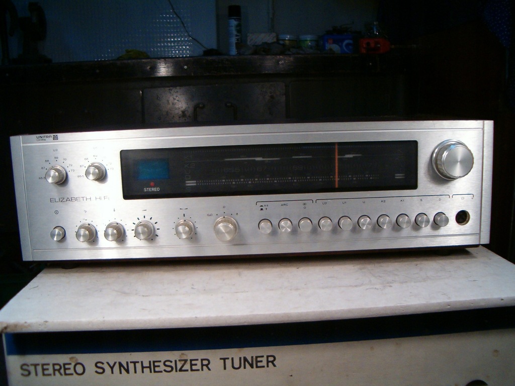 Amplituner Elizabeth DSH-102 Unitra Diora Zielona skala i wskaźnik ...