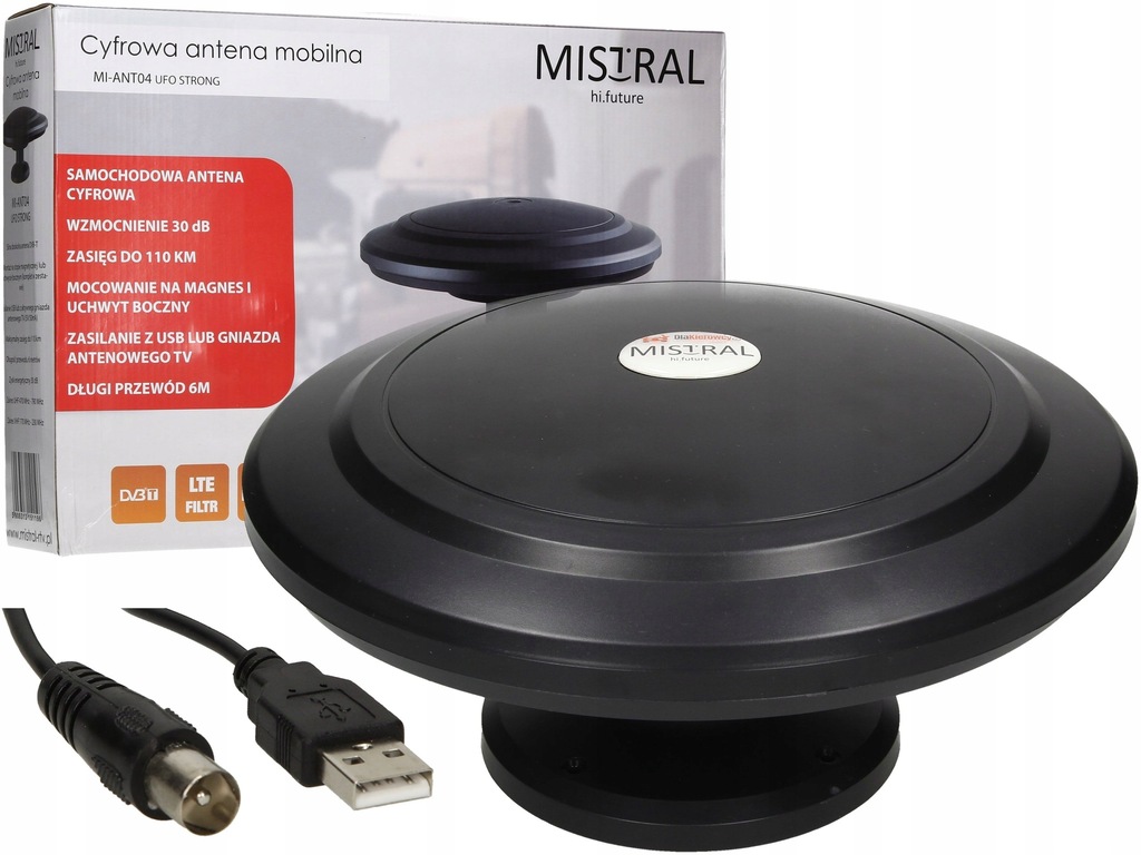 MOCNA ANTENA SAM. DVBT MISTRAL TV KAMPER JACHT Z0J - 7661286165 - oficjalne archiwum Allegro