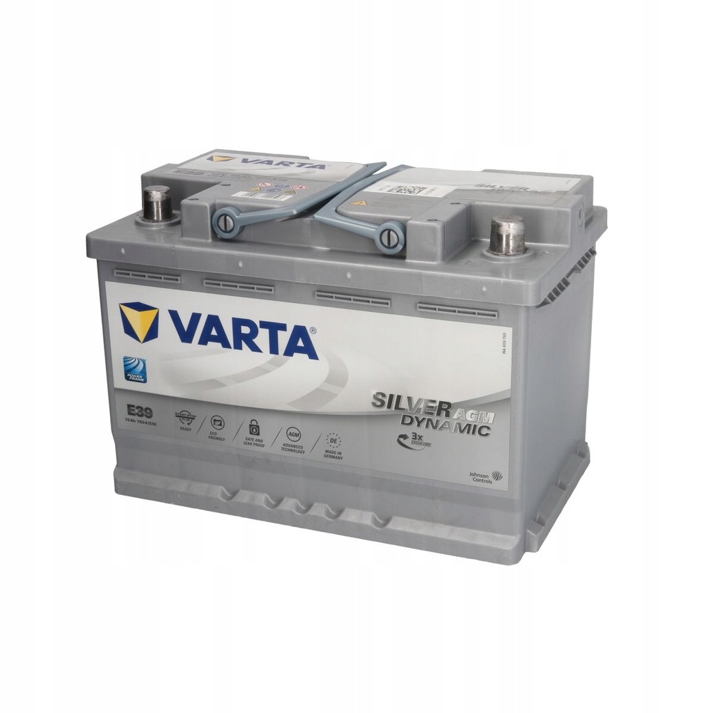 Akumulator VARTA START&STOP AGM 70Ah 760A P+ - 11423901259 - oficjalne archiwum Allegro