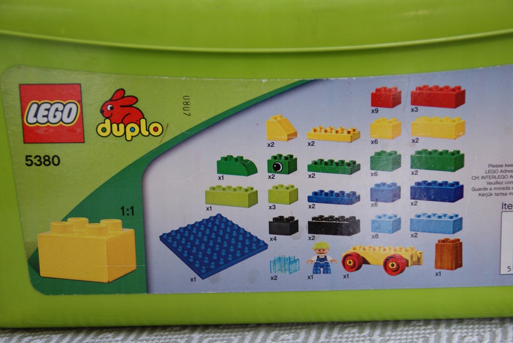 LEGO Duplo - Duży zestaw klocków 5380 +pudełko - 8385290655 - oficjalne ...