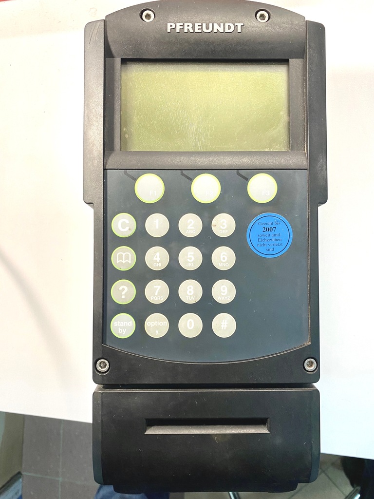 PFREUNDT WK 50 drukarka wagi ładowarka kołowa - 11972423167 - oficjalne archiwum Allegro