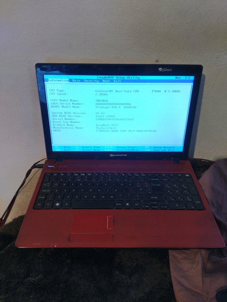 Laptop packard bell PEw92 - 13554017932 - oficjalne archiwum Allegro