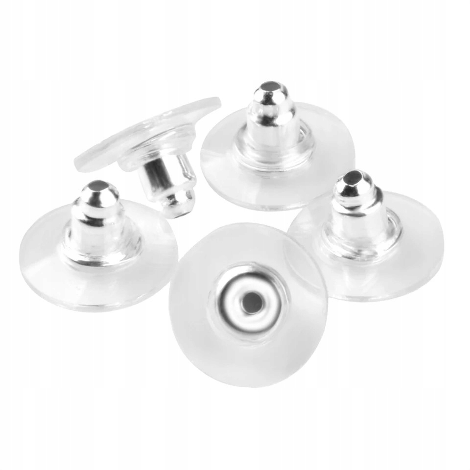 Zatyczki DUŻE do kolczyków SILIKON 30 sztuk - 12891057467 - oficjalne ...