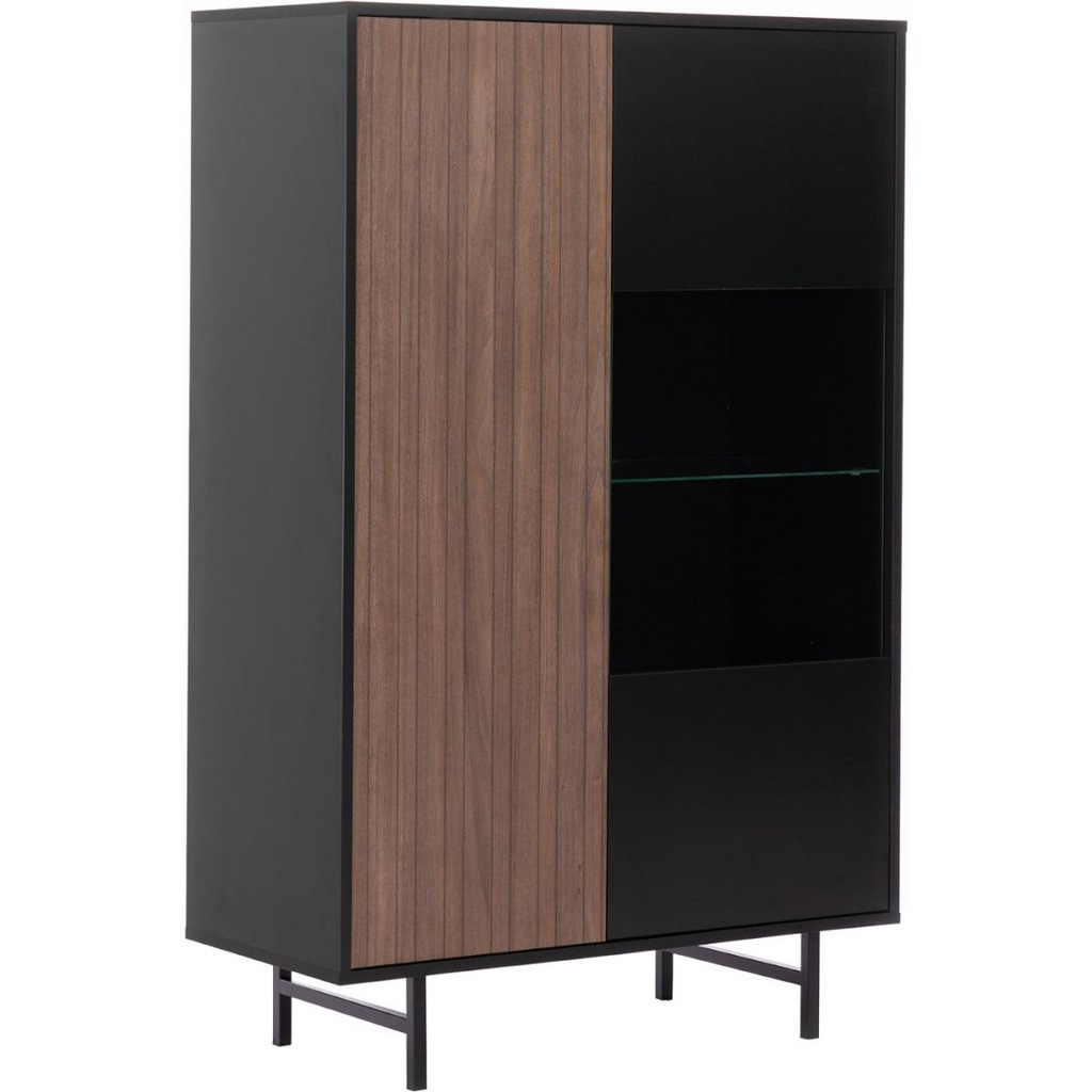 Witryna 90 PREGGIO PG07 czarny / captains deck - stylowy mebel do ...