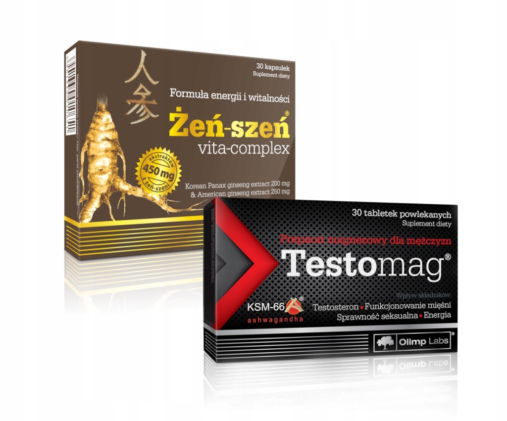 OLIMP ZESTAW ŻEŃ-SZEŃ + TESTOMAG LIBIDO POTENCJA - 7860552765 ...