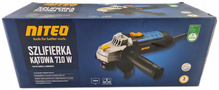 SZLIFIERKA KĄTOWA NITEO TOOLS 710W - 12585187844 - oficjalne archiwum Allegro
