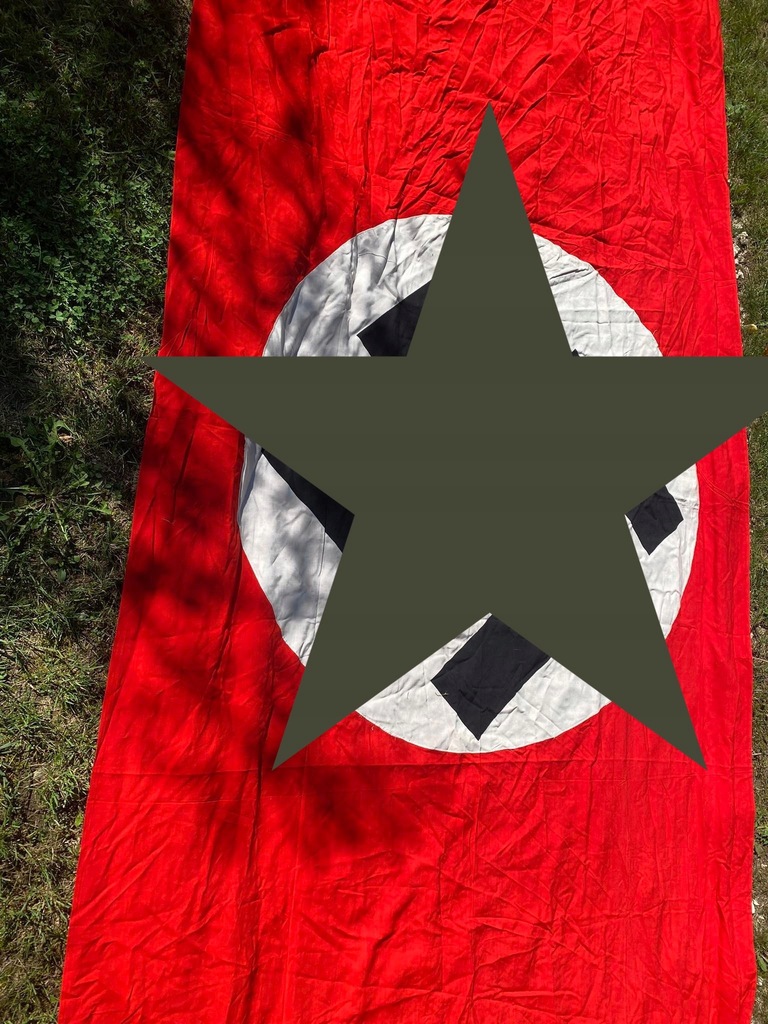 Flaga narodowa z budynku III Rzesza 5 metrów - 12605820269 - oficjalne ...