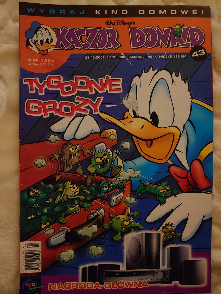 KOMIKS KACZOR DONALD NUMER 43/2002 - 8833149428 - oficjalne archiwum Allegro