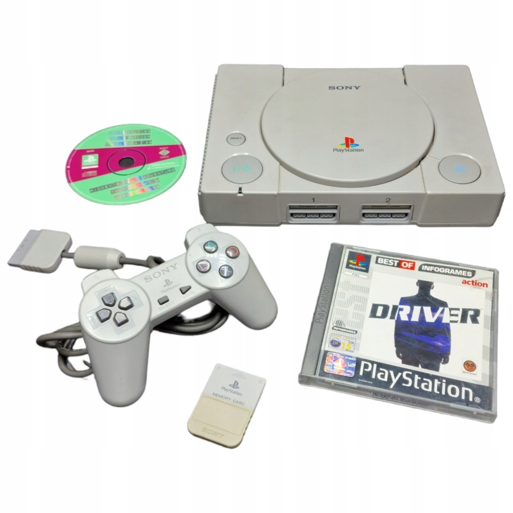 Ładna Konsola PlayStation PSX PS1 SCPH-5552 Driver - 14483752107 ...