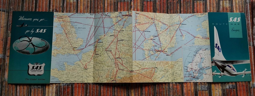 Linie lotnicze SAS - Route Map - mapa trasowa - 7638834557 - oficjalne ...