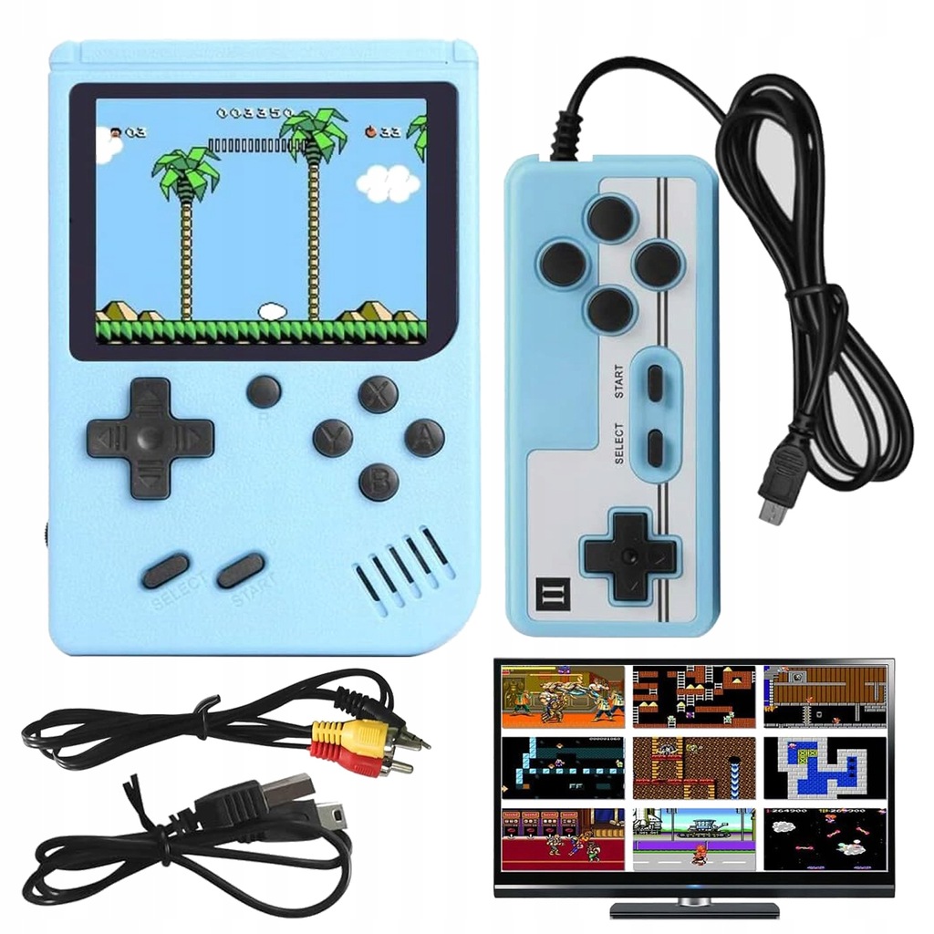 MINI KONSOLA PRZENOŚNA RETRO MARIO 500 GIER HIT GAMEBOY 1PADY ...