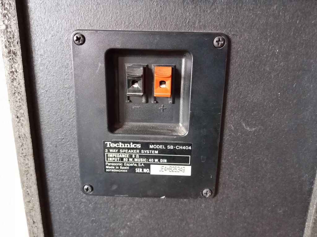 Kolumny głośnikowe TECHNICS SB-CH404 40W, 6 OHM - 12155843269 - oficjalne archiwum Allegro