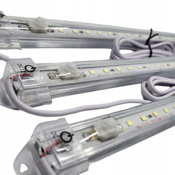 Listwa Led Lampa Meblowa 30cm 12V BIAŁA ZIMNA z włącznikiem ...