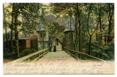 ZAMEK KSIĄŻ (Furstenstein) - ALTE BURG - 1903 - 12866686299 - oficjalne ...
