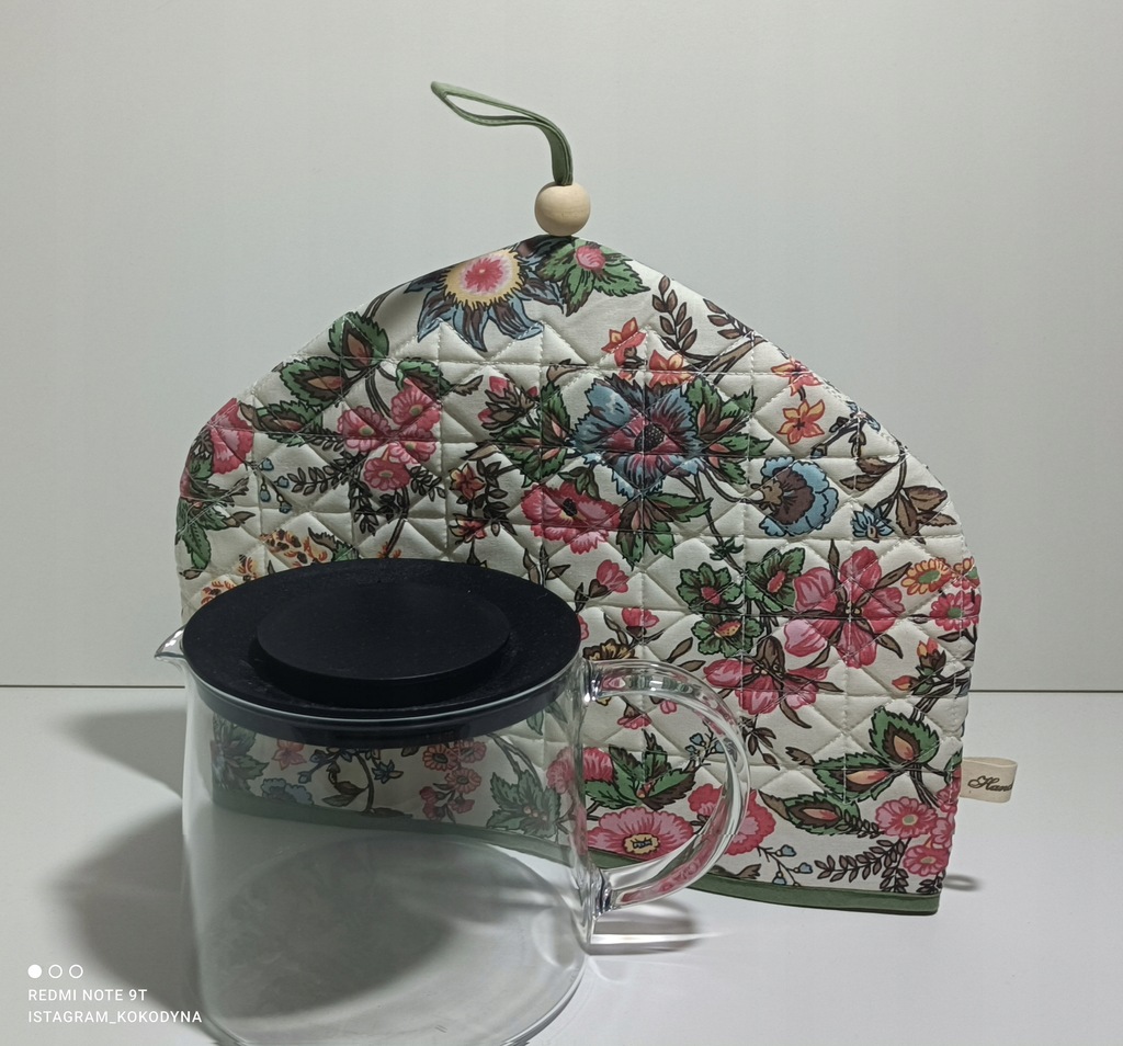 Pikowana Osłonka pokrowiec na czajnik dzbanek - 11912279841 - oficjalne archiwum Allegro